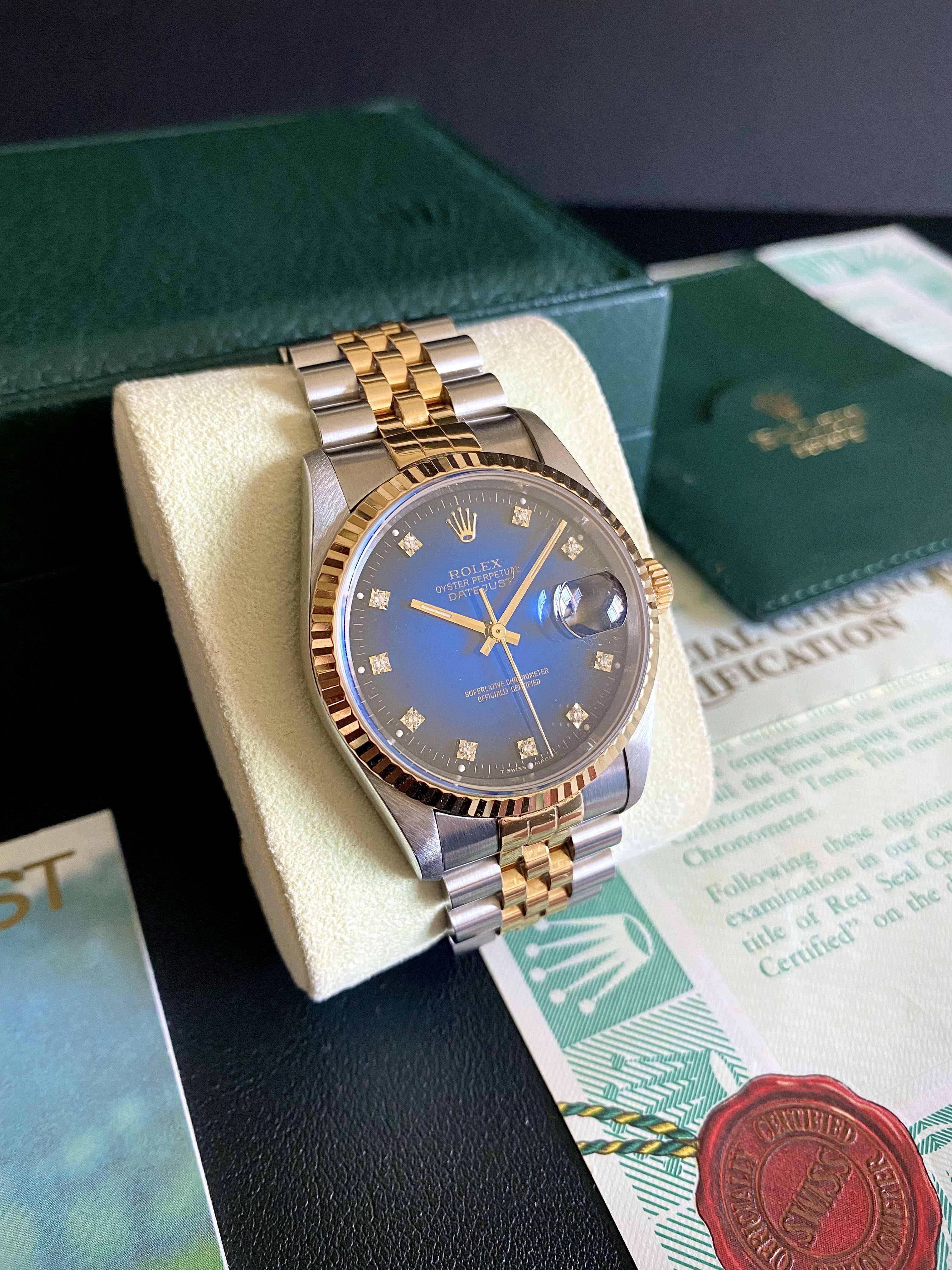 *Full complete set* Rolex Oyster Perpetual Datejust ref. 16233, Luxury ...