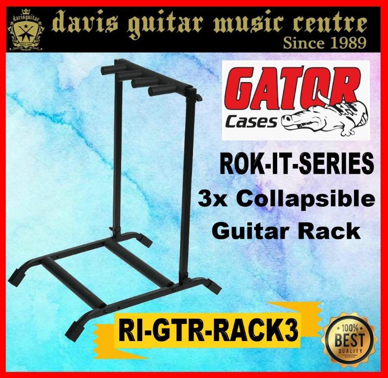 Gator Rok-IT Guitar Stand Rack for 3 Guitar RI-GTR-RACK-3, Hobbies ...