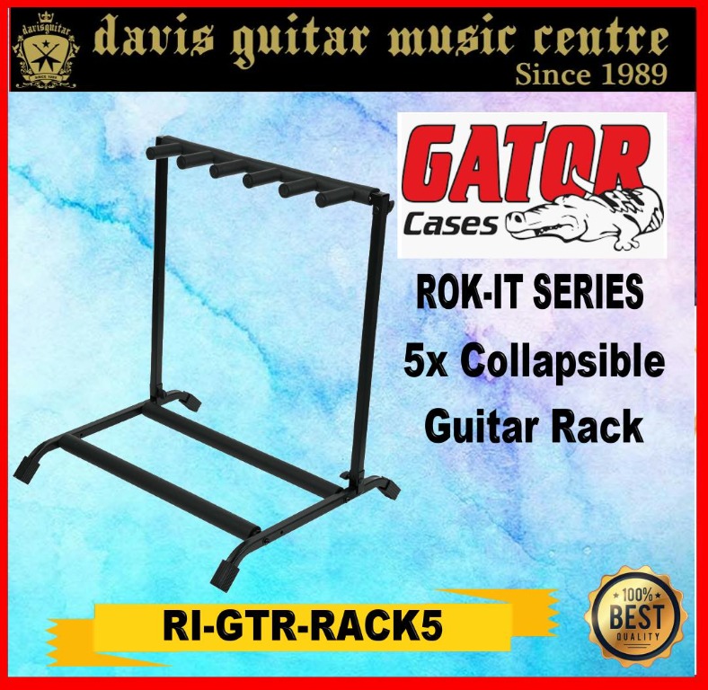 (sold) Gator Rok-IT Guitar Stand Rack for 5 Guitars RI-GTR-RACK5 ...