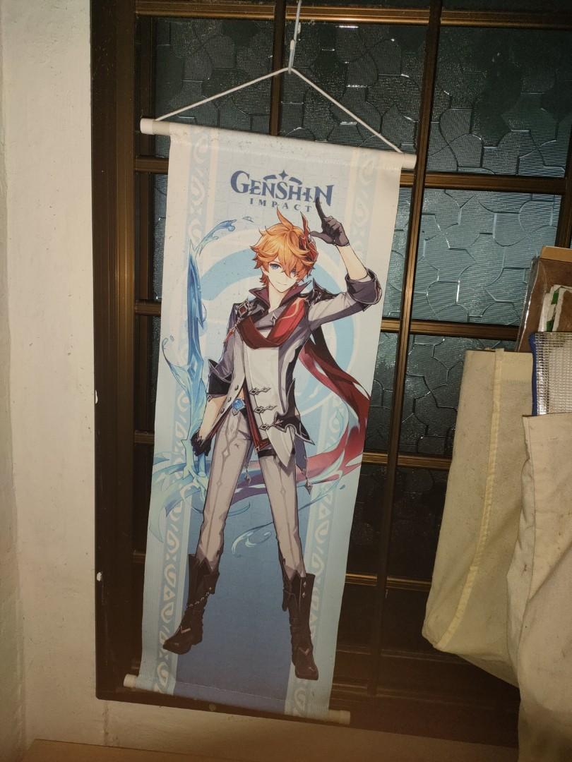 Genshin Impact Childe Tartaglia Banner, Hobbies & Toys, Memorabilia ...