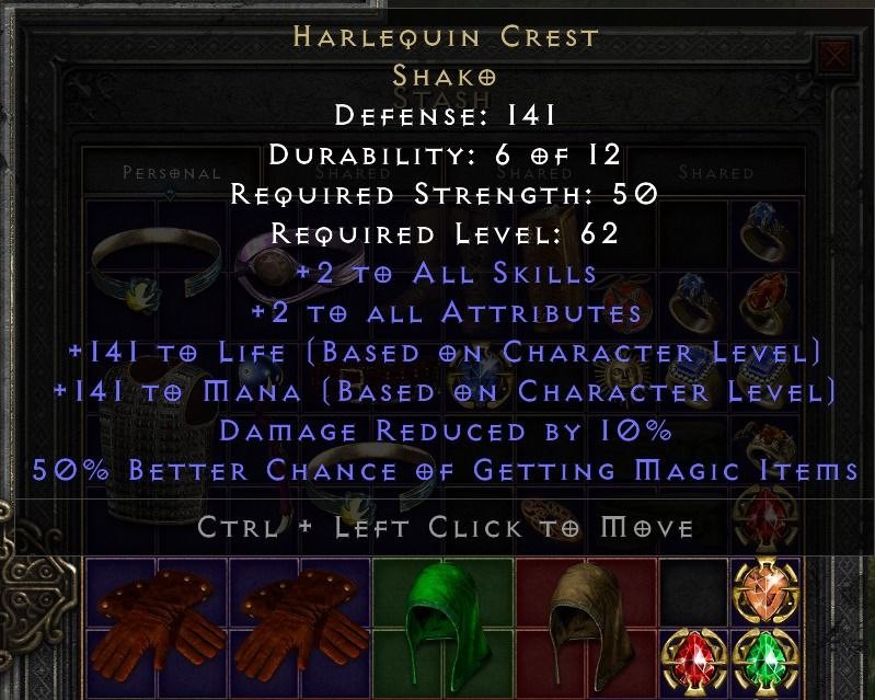 Harlequin Crest Shako D2R Diablo II Resurrected (Softcore, Ladder/Non ...