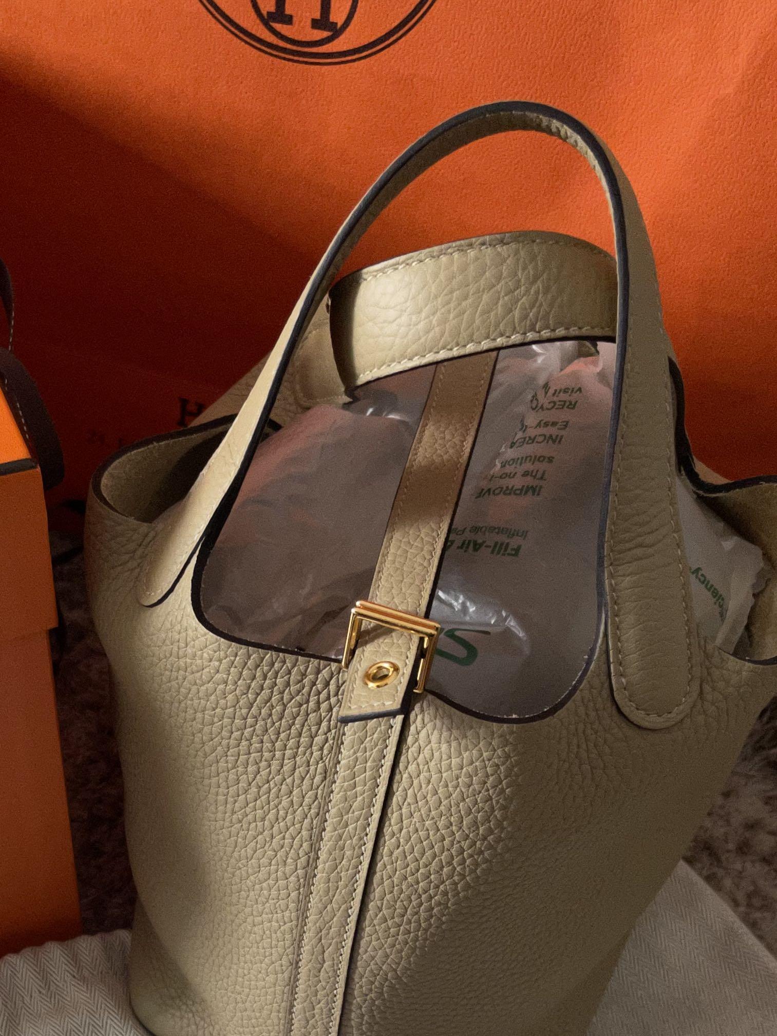 hermes picotine 18 clemence stamp U 2022 picotin complete set new ...