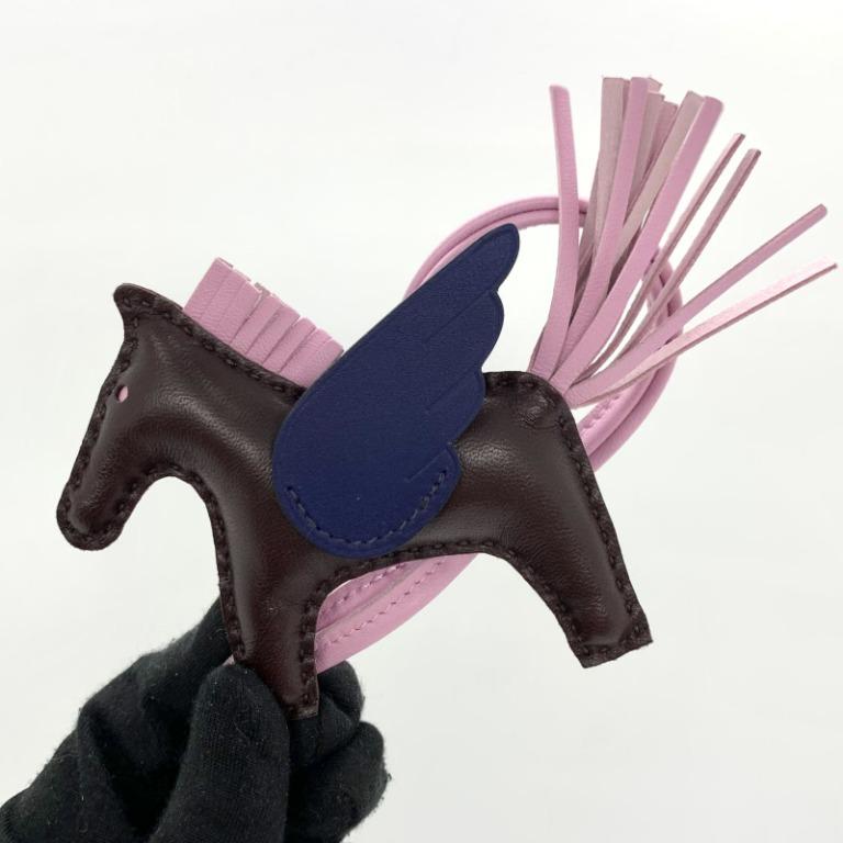 HERMES PINK/ BROWN RODEO PEGASE PM Z STAMP 227014310, Women's Fashion ...