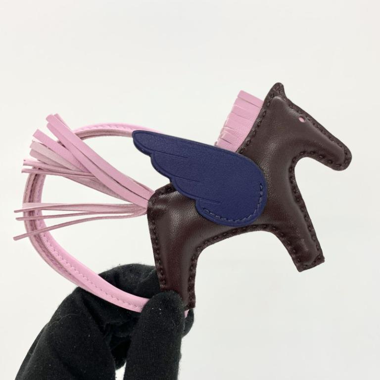 HERMES PINK/ BROWN RODEO PEGASE PM Z STAMP 227014310, Women's Fashion ...