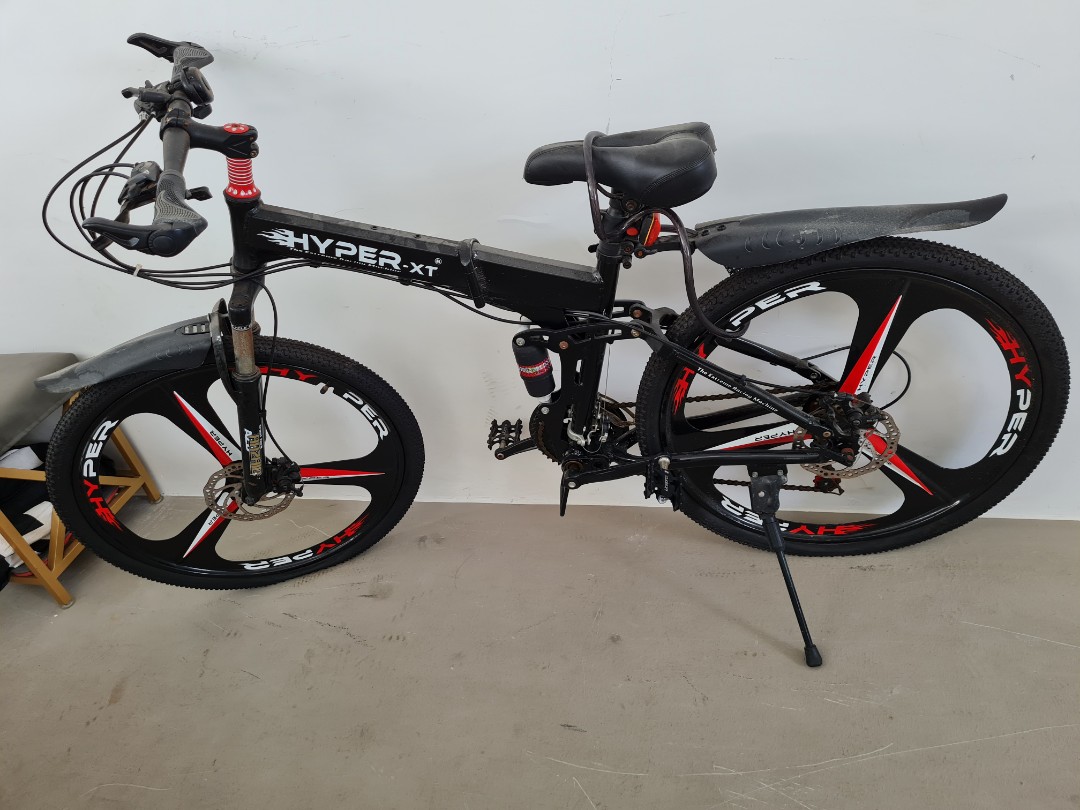 HYPER-XT Premium Quality Foldable Mountain Sports Bike, Sports Equipment, Bicycles & Parts ...