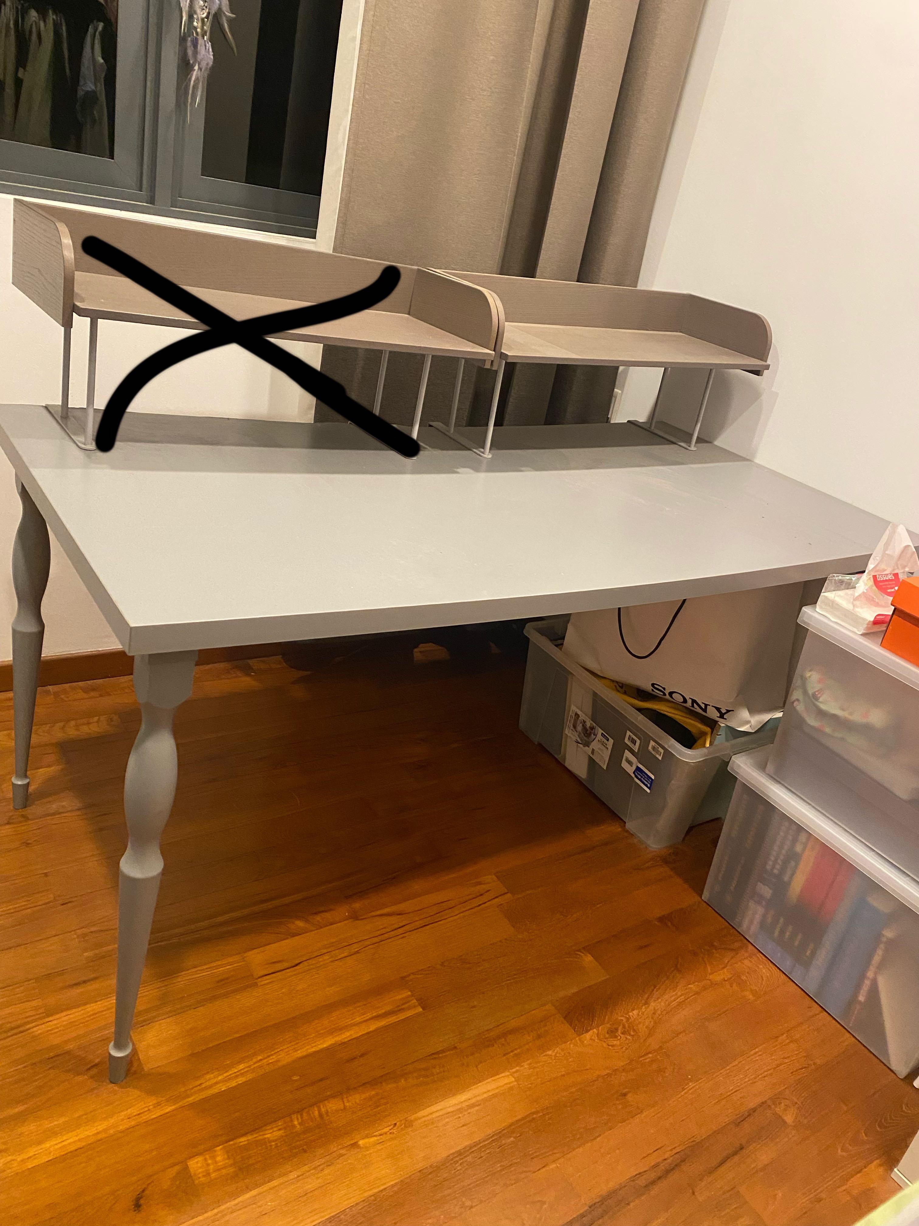 IKEA Giant Duo Study Table computer table desk, Furniture & Home Living ...