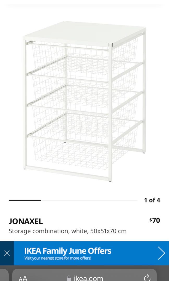 IKEA Storage Rack, Furniture & Home Living, Furniture, Shelves ...