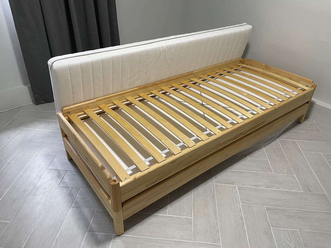 IKEA Utaker stackable beds (frame & bed & bedsheets), Furniture & Home ...