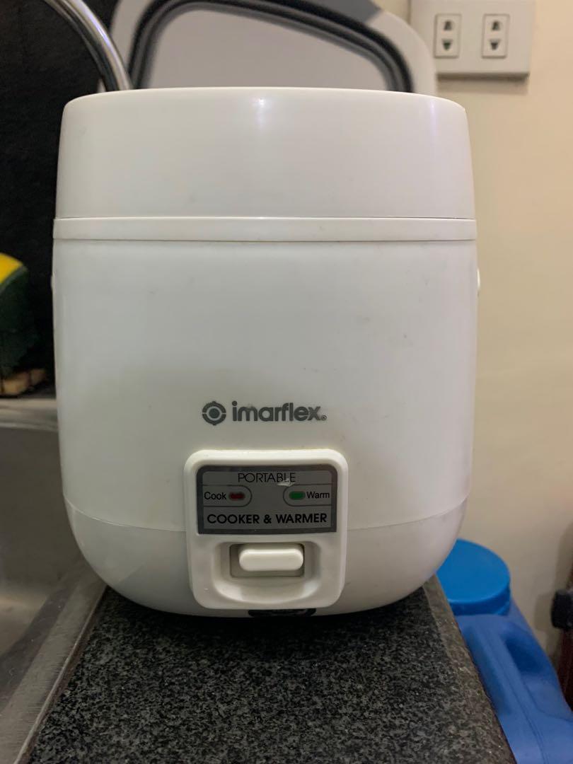 IMARFLEX RICE COOKER 3CUPS PORTABLE COOKER WARMER WHITE, TV & Home ...
