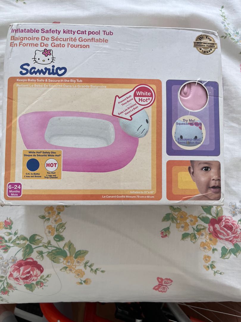 Inflatable Safety Hello Kitty Baby Pool Tub, Babies & Kids, Infant ...