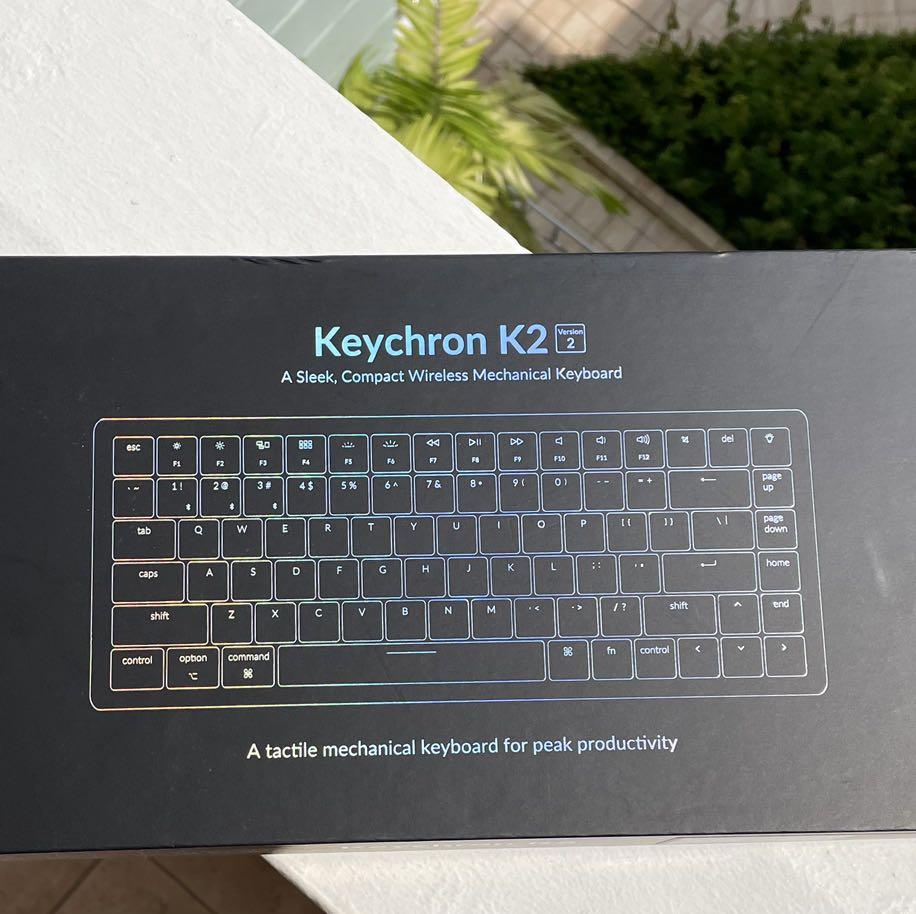 KEYCHRON K2 Wireless Mechanical Keyboard (Version 2) RGB Metal Brown ...