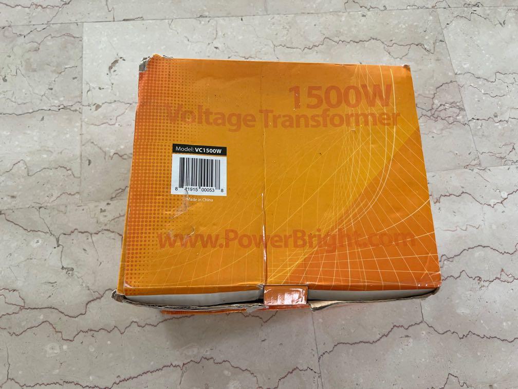 large Voltage Transformer - from 220v to 110 - power up to 1500W, TV ...