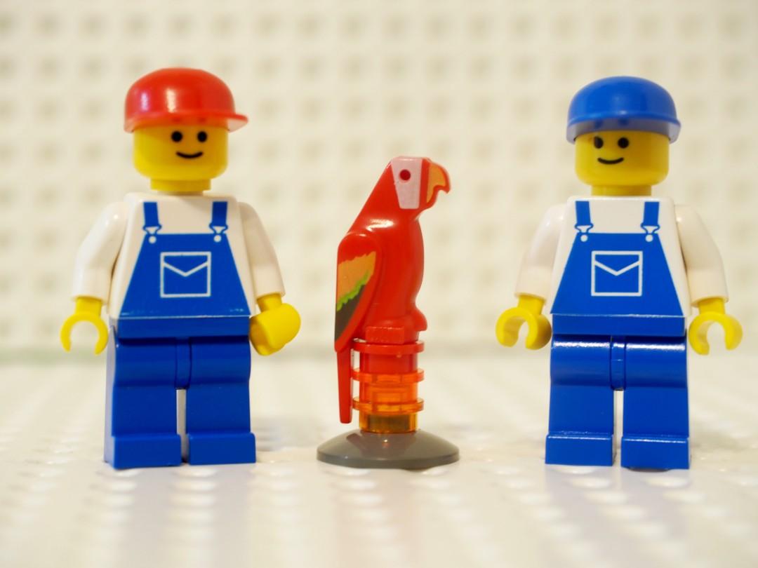 lego educational 9293 絕版 minifigures : 工人x2 + 雀仔 人仔, 興趣及遊戲, 玩具 & 遊戲類 ...