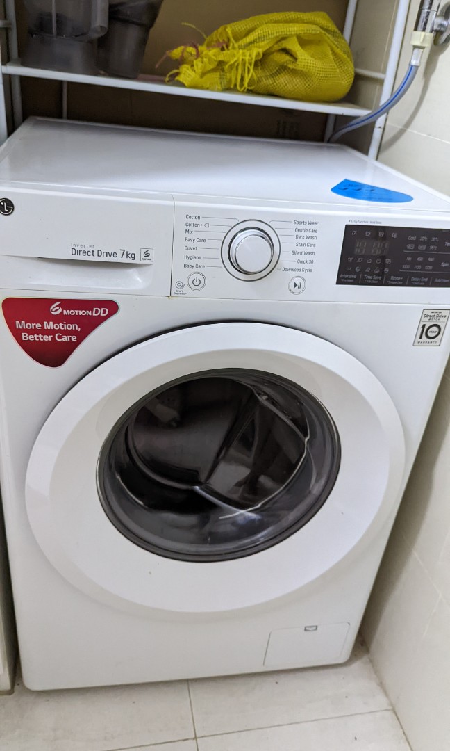 LG Direct Drive 7kg Washing Machine, TV & Home Appliances, Washing ...