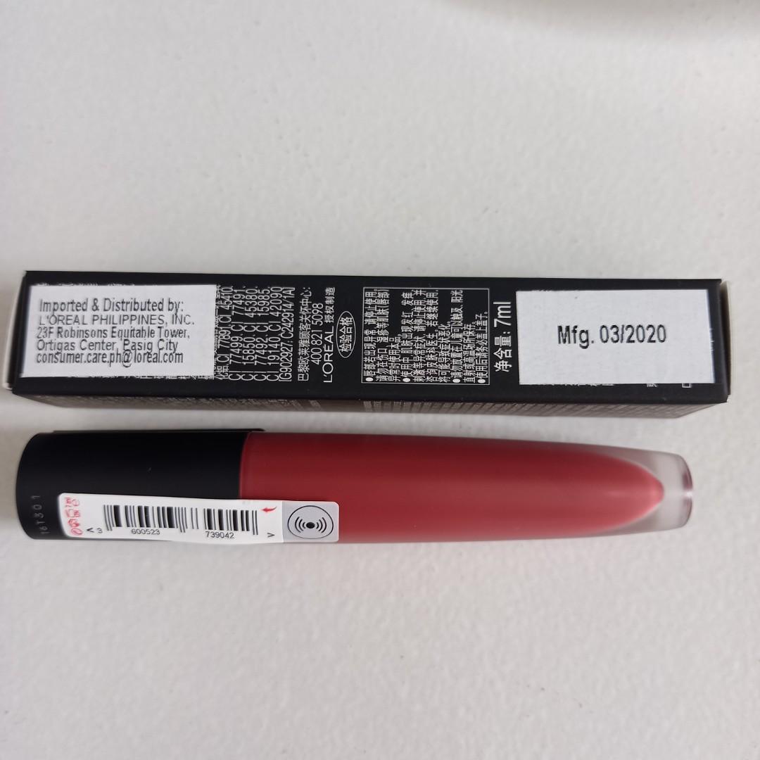 L'oreal Rouge Signature lipstick (sealed), Beauty & Personal Care, Face ...