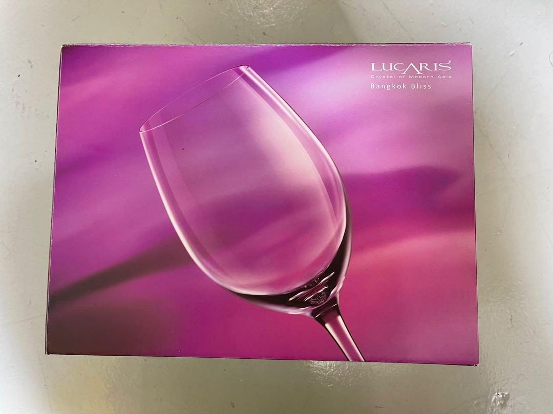 Lucaris crystal wine glass x6, Furniture & Home Living, Kitchenware ...