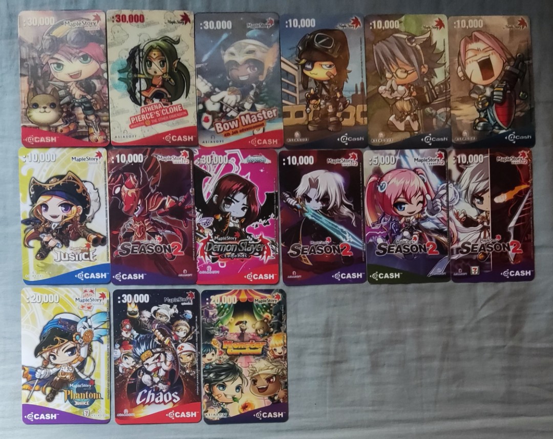MapleStory Prepaid Cards, Hobbies & Toys, Toys & Games on Carousell
