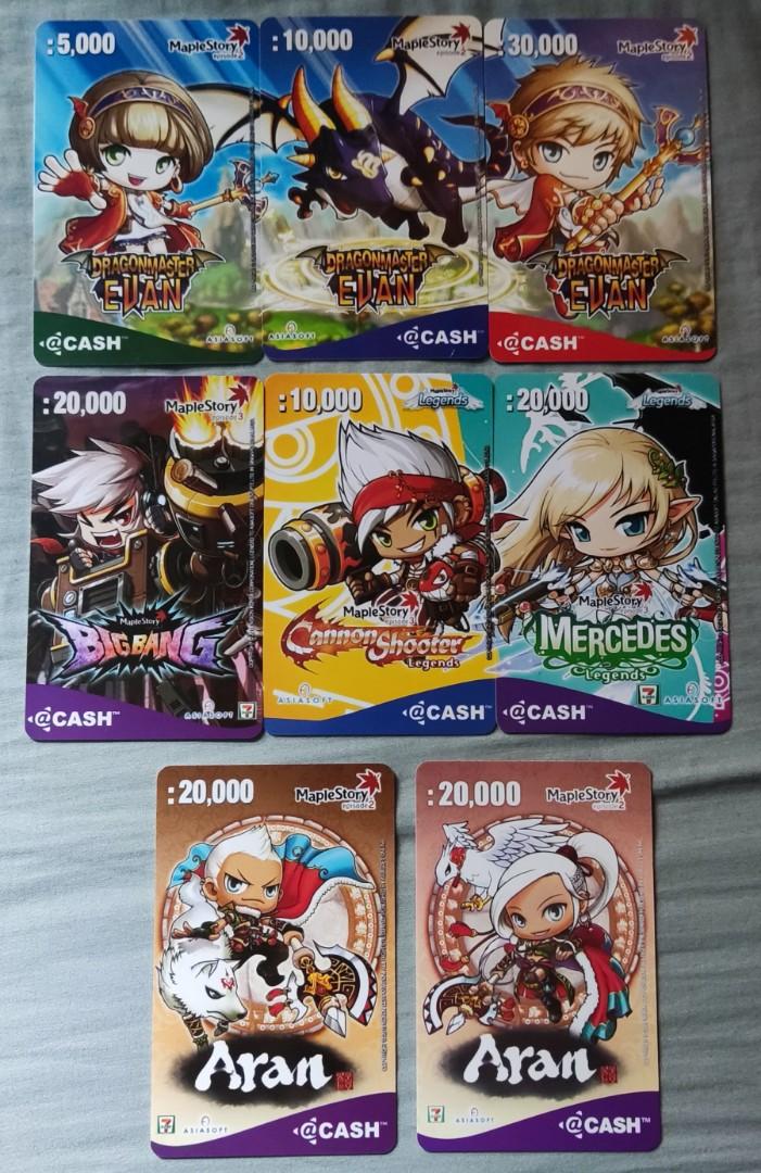 MapleStory Prepaid Cards, Hobbies & Toys, Toys & Games on Carousell