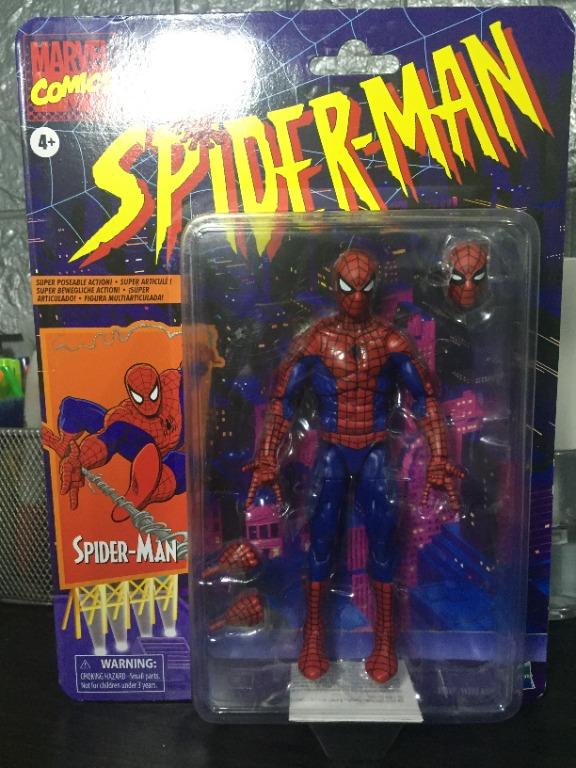 Marvel Legends Retro Spider-man (Back in Card), Hobbies & Toys, Toys ...