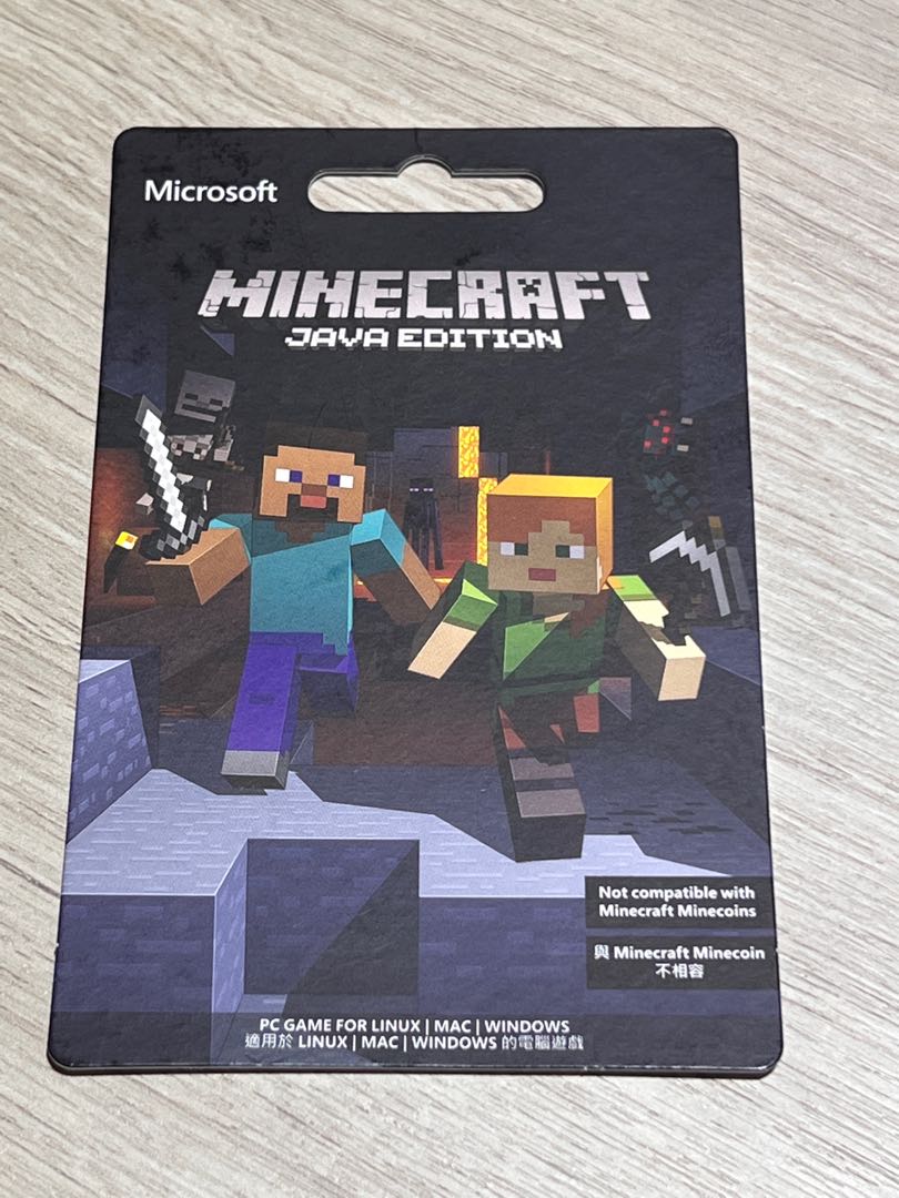 Minecraft gift card, 電子遊戲, 電子遊戲, 其他 - Carousell