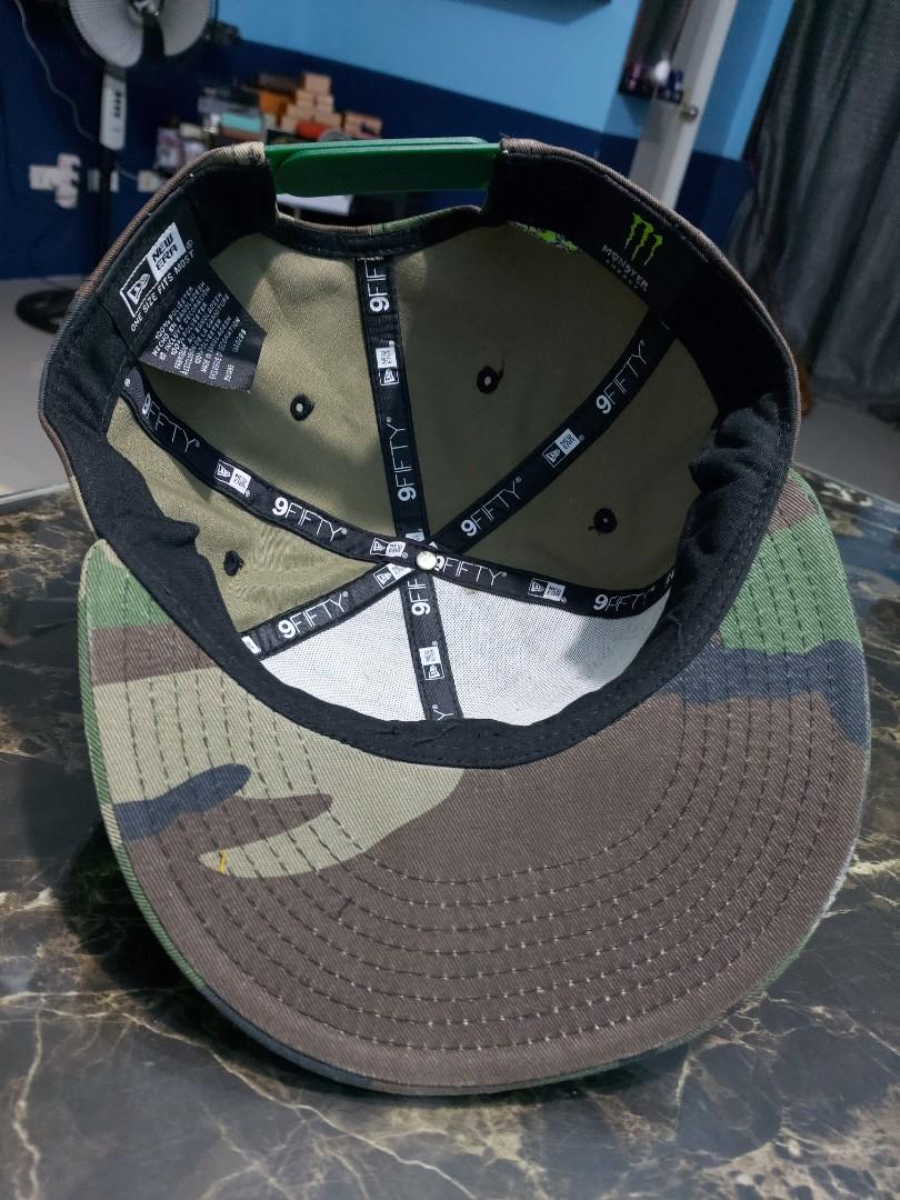 Monster Energy camo X New Era, Men's Fashion, Watches & Accessories ...