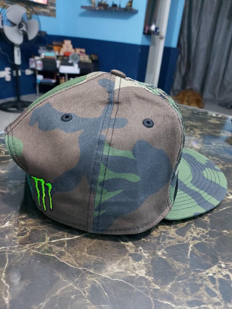 Monster Energy camo X New Era, Men's Fashion, Watches & Accessories ...