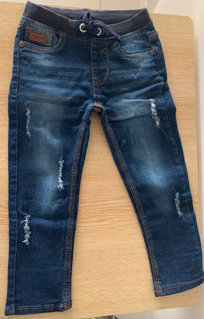 Okaidi Jeans, Babies & Kids, Babies & Kids Fashion on Carousell