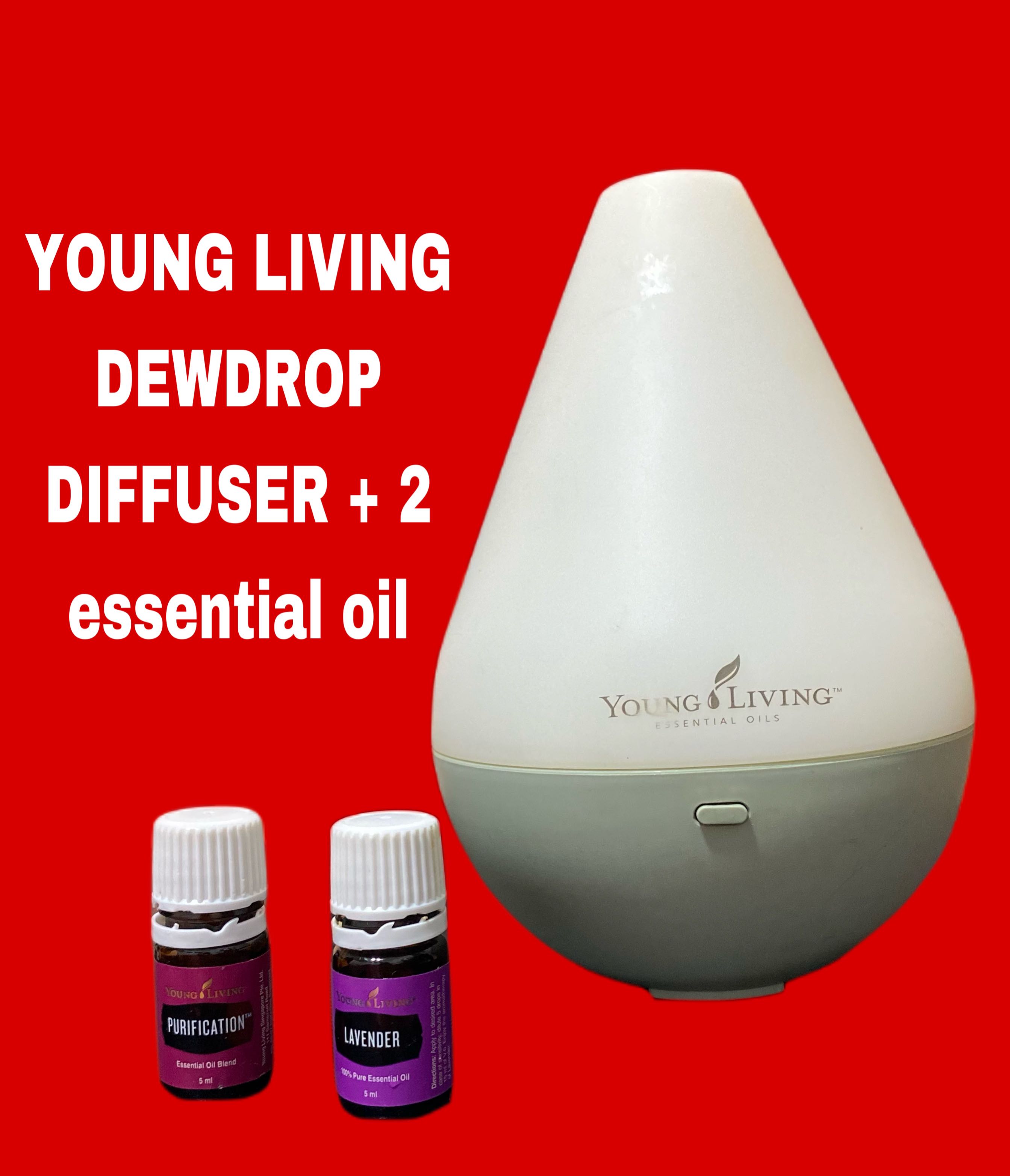 Original Young Living Dewdrop and two diffuser, Furniture & Home Living ...