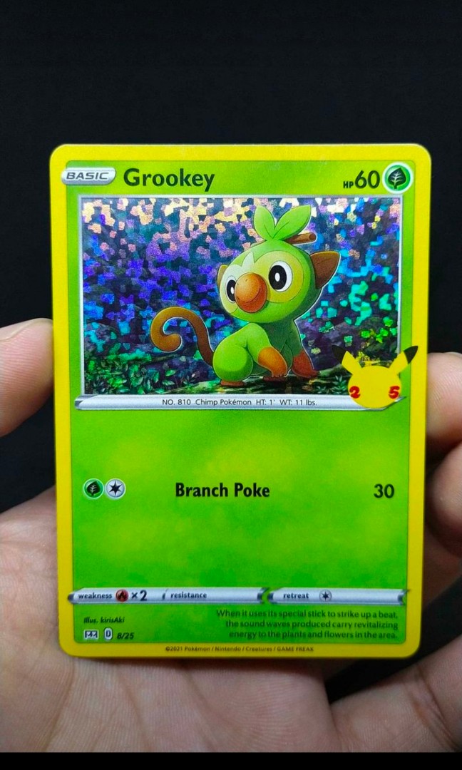 Pokemon Card - GROOKEY #8 - HOLO (McDONALD'S COLLECTION) YEAR 2021 ...