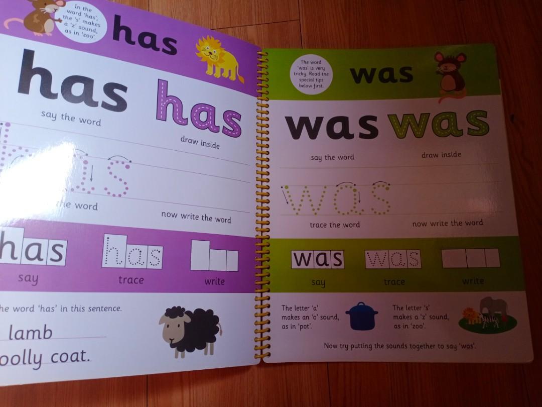 Priddy Learning Sight words wipe and clean book, Hobbies & Toys, Books ...