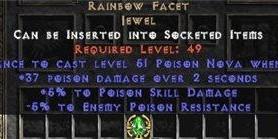Rainbow Facet Jewel (Poison) D2R Diablo II Resurrected (Softcore ...