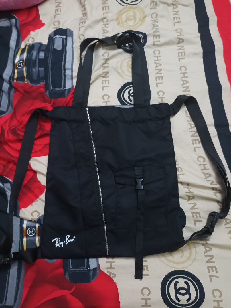 Ray Ban 2in1 Tote Backpack, Men's Fashion, Bags, Backpacks on Carousell