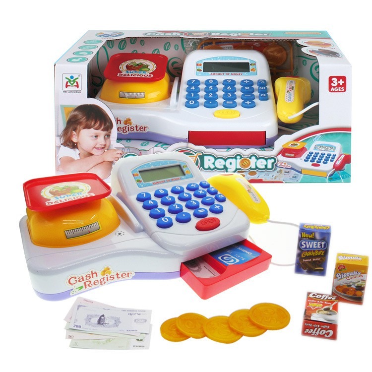 [Ready Stock] Super market Cash Register Cashier Set Kid Education Toy ...