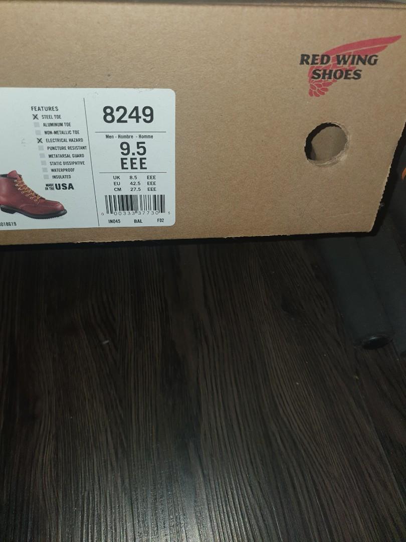 Red wing 8249, Men's Fashion, Footwear, Boots on Carousell