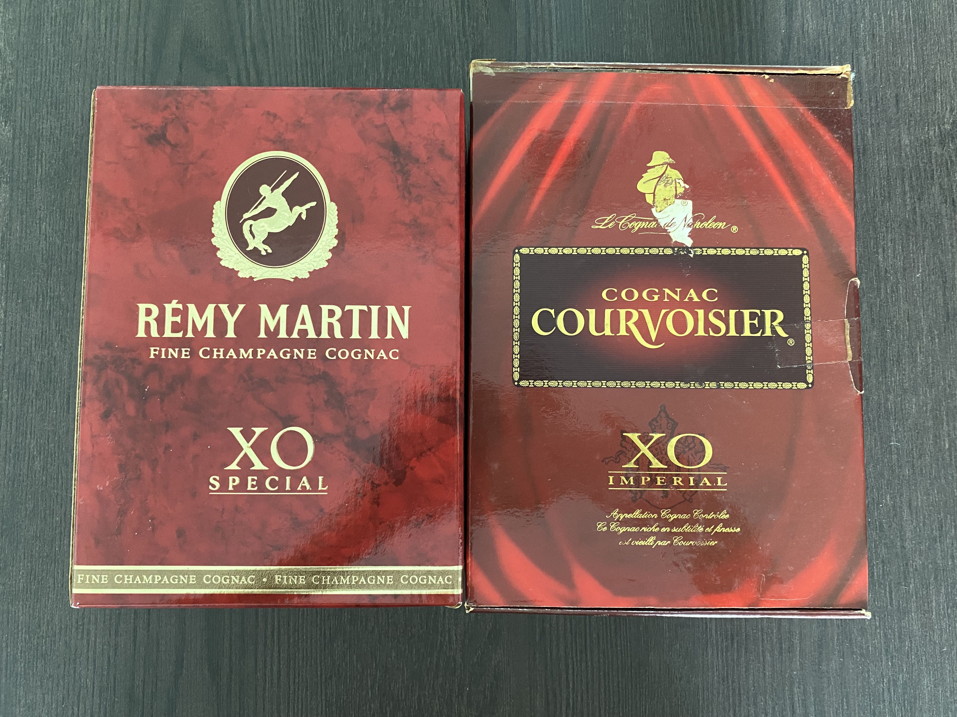 Remy Martin XO Special & Cognac Courvoisier XO Imperial Bundle, Food ...