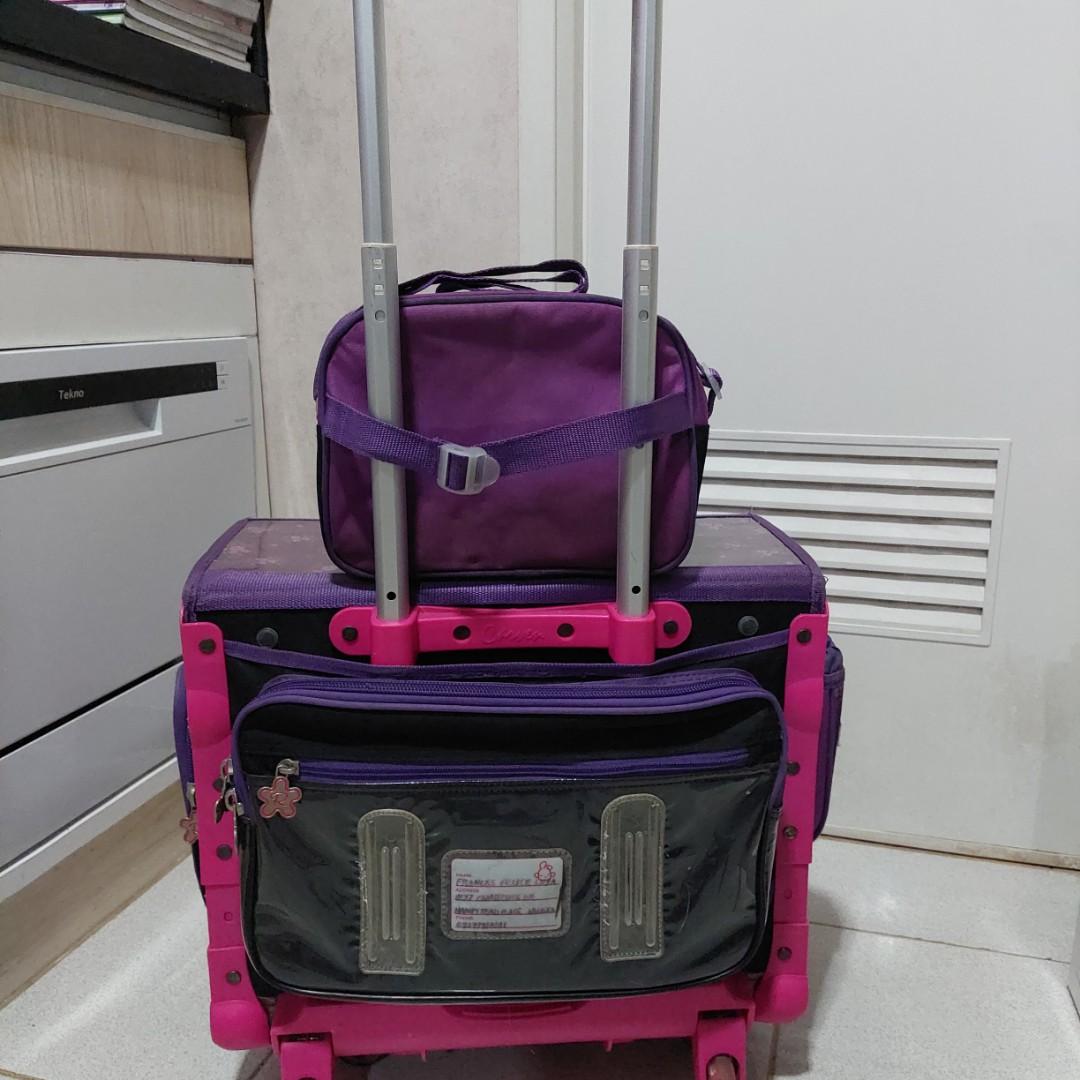 Robby Rabbit 6-wheel Trolley School Bag+, Hobbies & Toys, Stationary ...