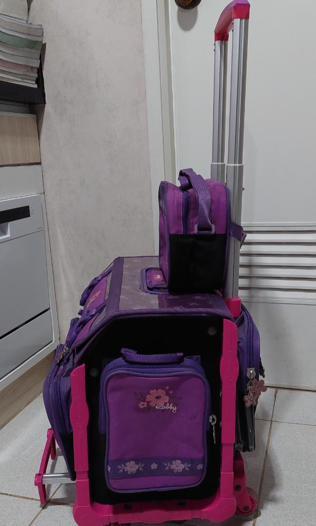 Robby Rabbit 6-wheel Trolley School Bag+, Hobbies & Toys, Stationary ...