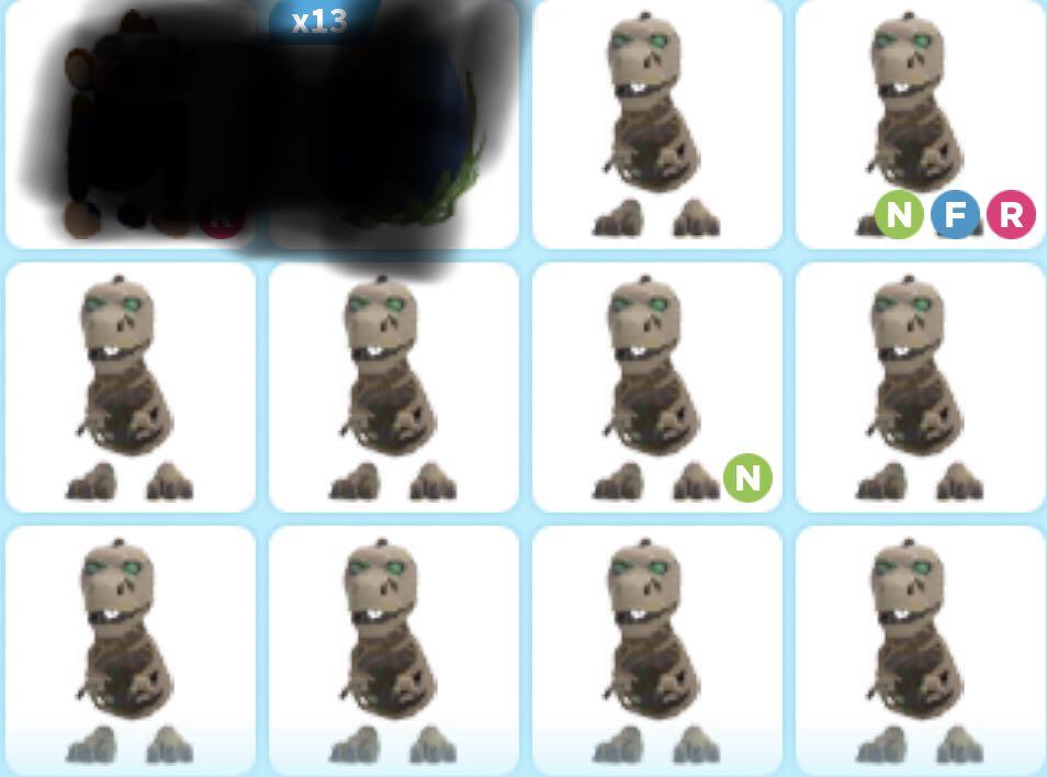 Roblox adopt me t-Rex & skeleton Rex (them is enough make mega and fr ...