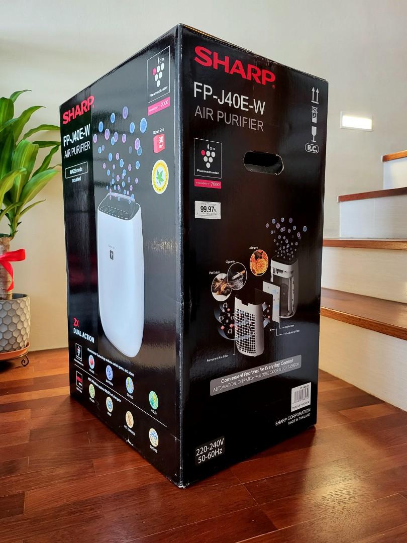 Sharp Air Purifier FP-J40E-W, TV & Home Appliances, Air Purifiers ...