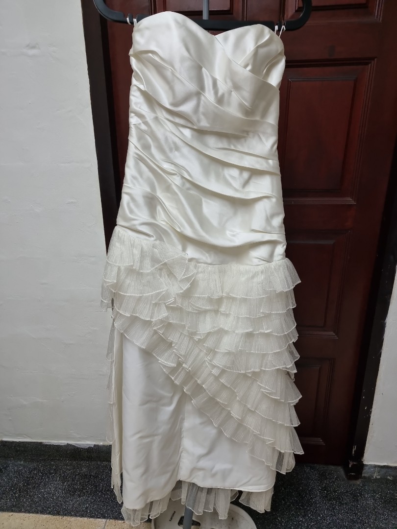 Simple wedding/ROM gown., Women's Fashion, Dresses & Sets, Evening ...