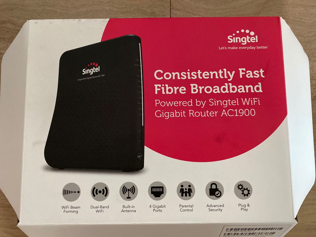 Singtel WiFi Gigabit Router AC1900, Computers & Tech, Parts ...