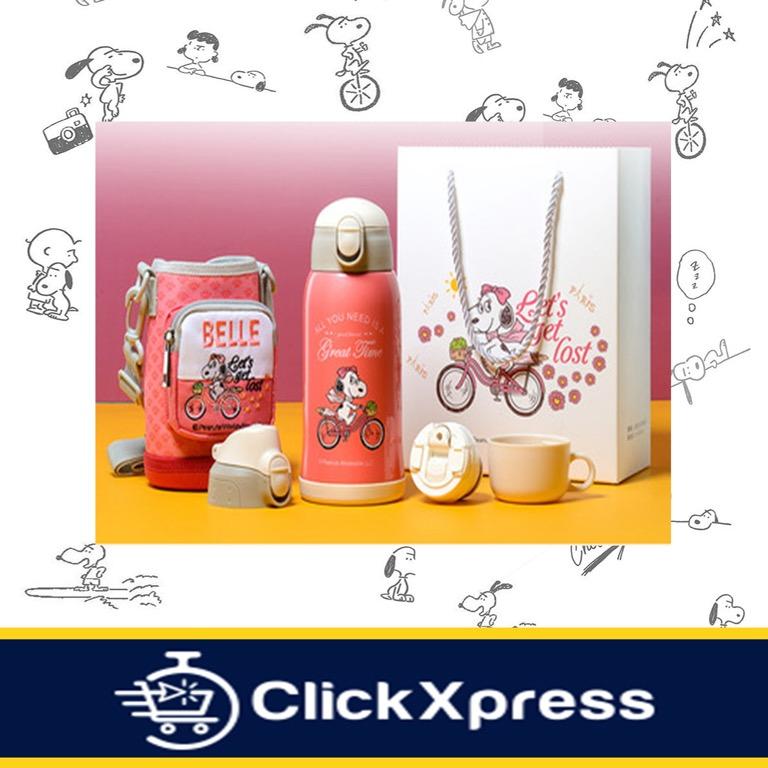 Snoopy Bottle Set | Snoopy Gift Set | Snoopy Thermal Bottle | Thermal ...