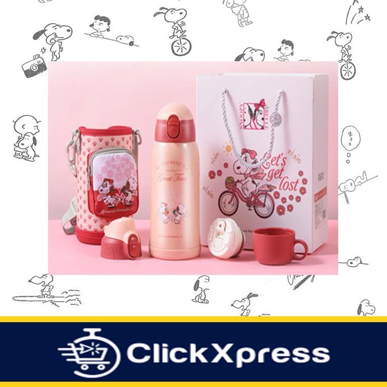Snoopy Bottle Set | Snoopy Gift Set | Snoopy Thermal Bottle | Thermal ...