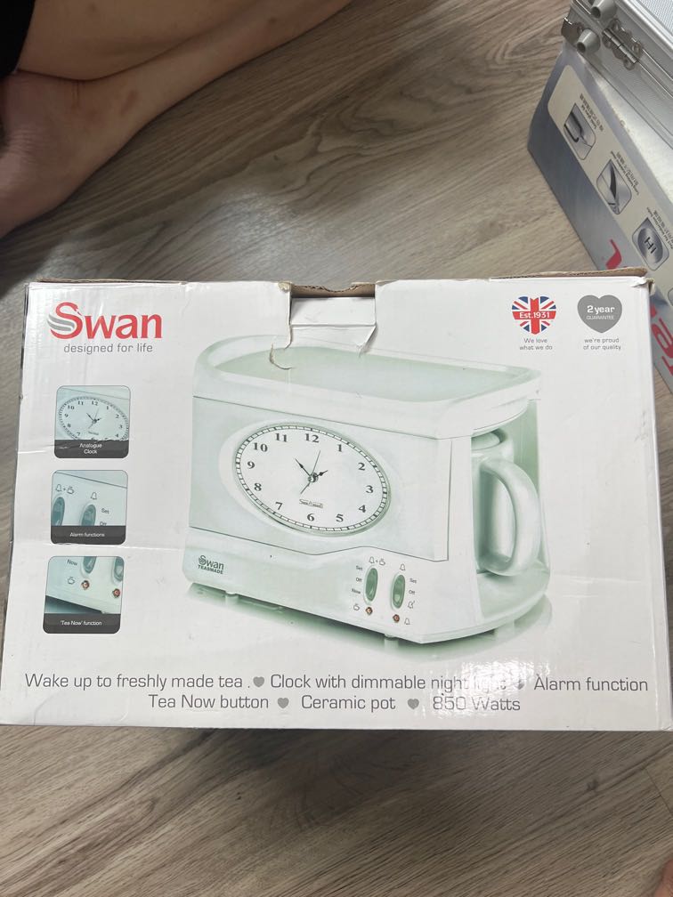 Swan tea maker with clock (teas made), TV & Home Appliances, Other Home ...