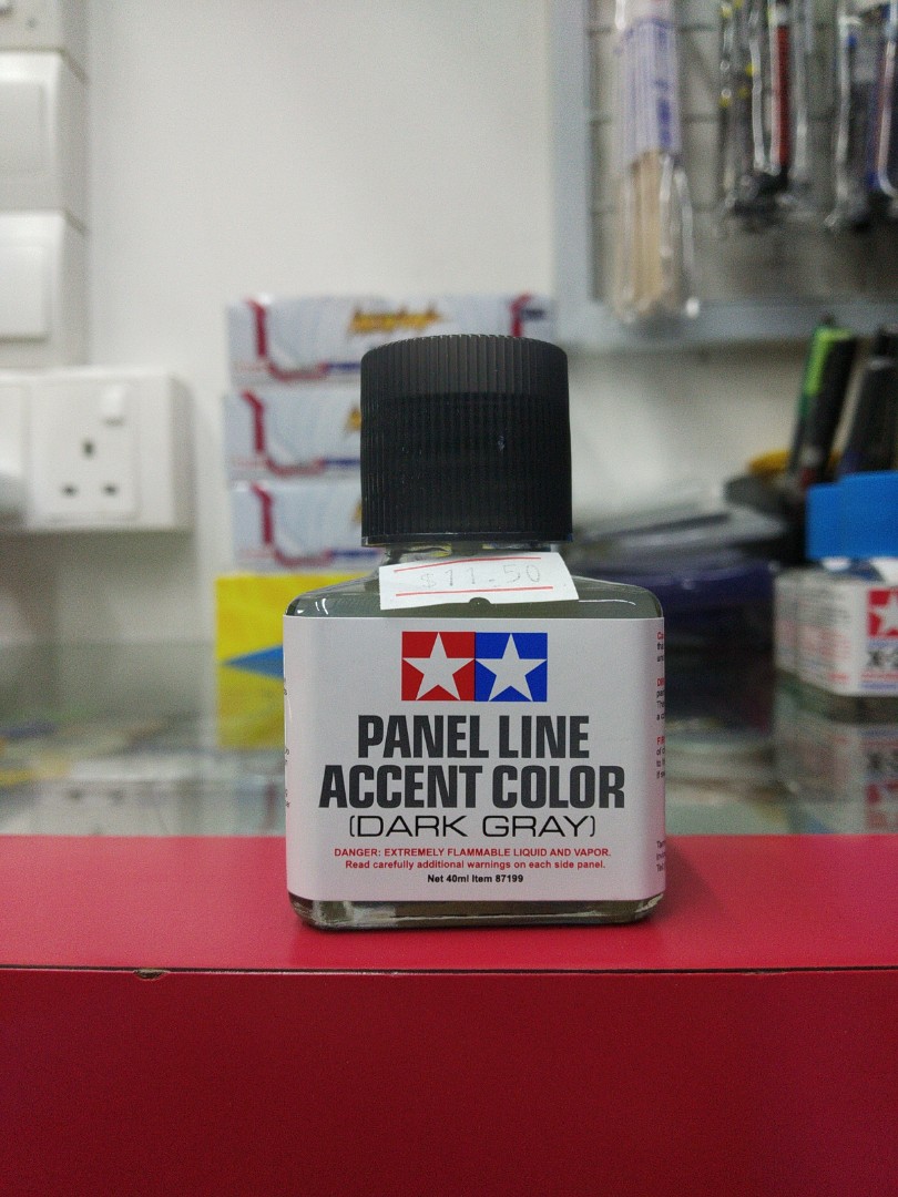 Tamiya Panel Line Accent Color Dark Gray, Hobbies & Toys, Stationery ...