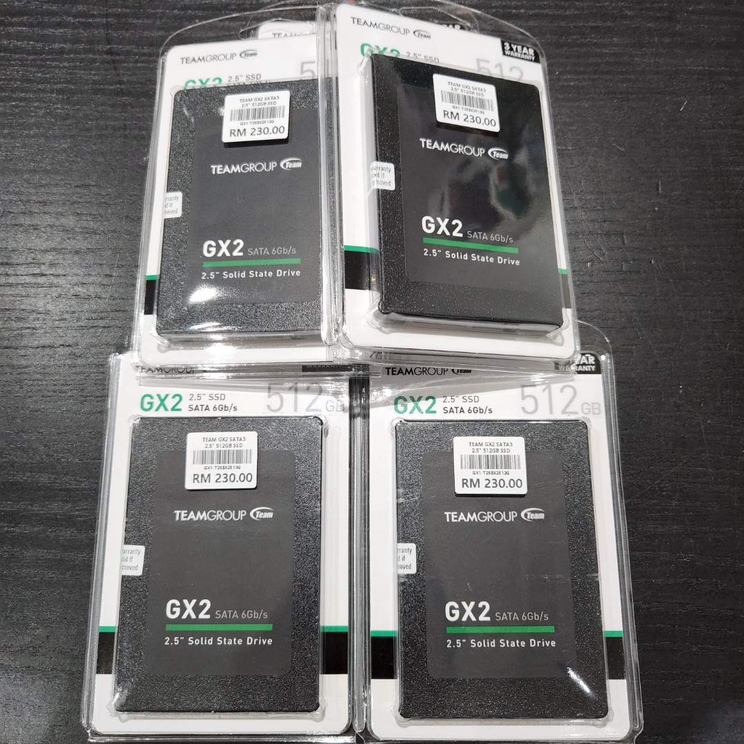 TEAMGROUP GX2 512GB SATA SSD ( PROMO), Computers & Tech, Parts ...