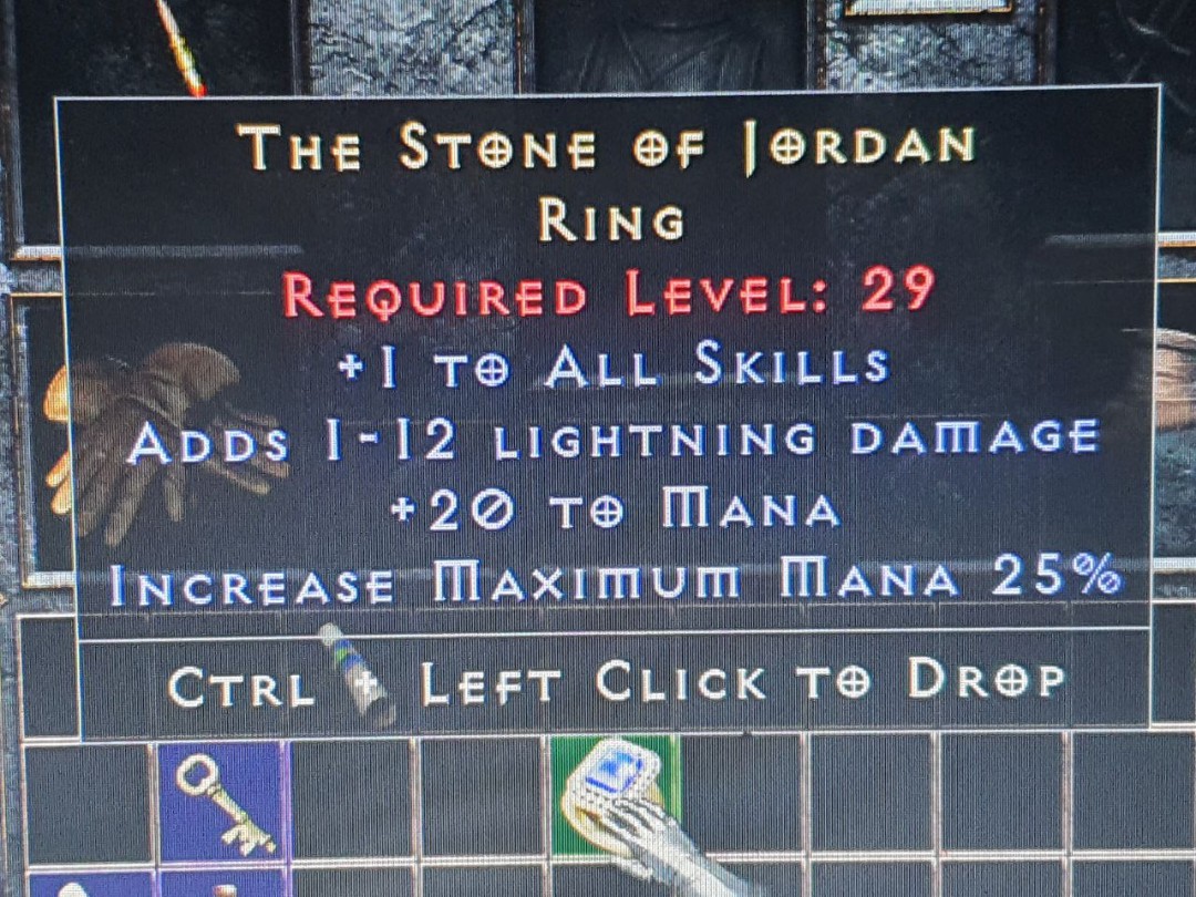 The Stone Of Jordan Ring (SOJ) D2R Diablo II Resurrected (Softcore ...