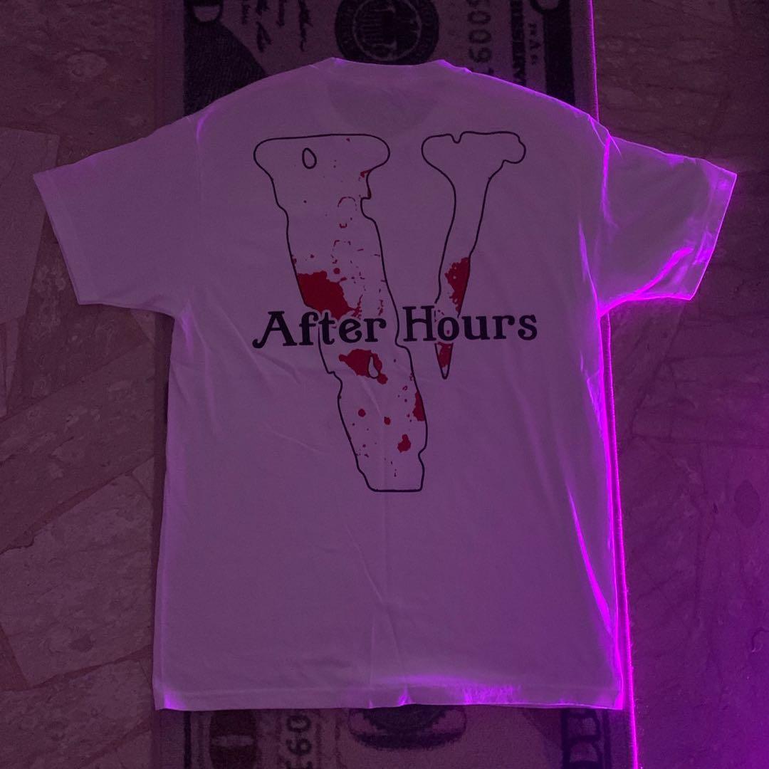 The Weeknd x VLONE After Hours Acid Drip Tee White, Men's Fashion, Tops ...