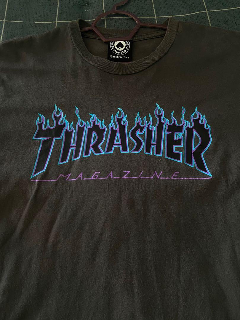 Thrasher blue flame, Men's Fashion, Tops & Sets, Tshirts & Polo Shirts ...