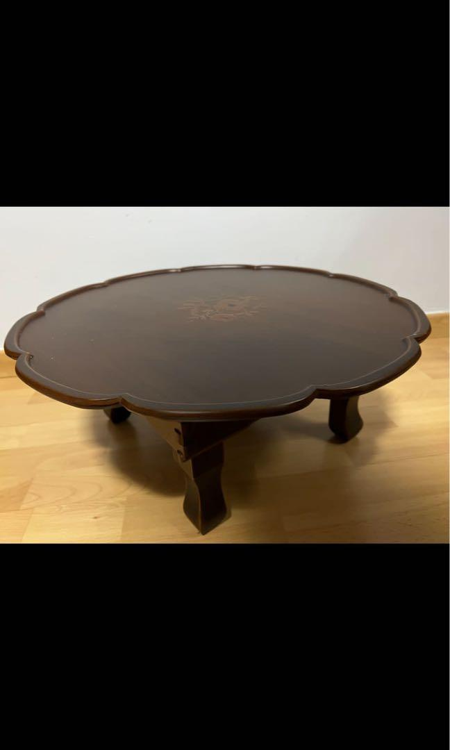 Traditional Korean round foldable table, Furniture & Home Living ...